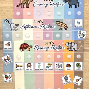 Morning, Afternoon & Evening Routine Chart, Planning Toddler Bedtime ...