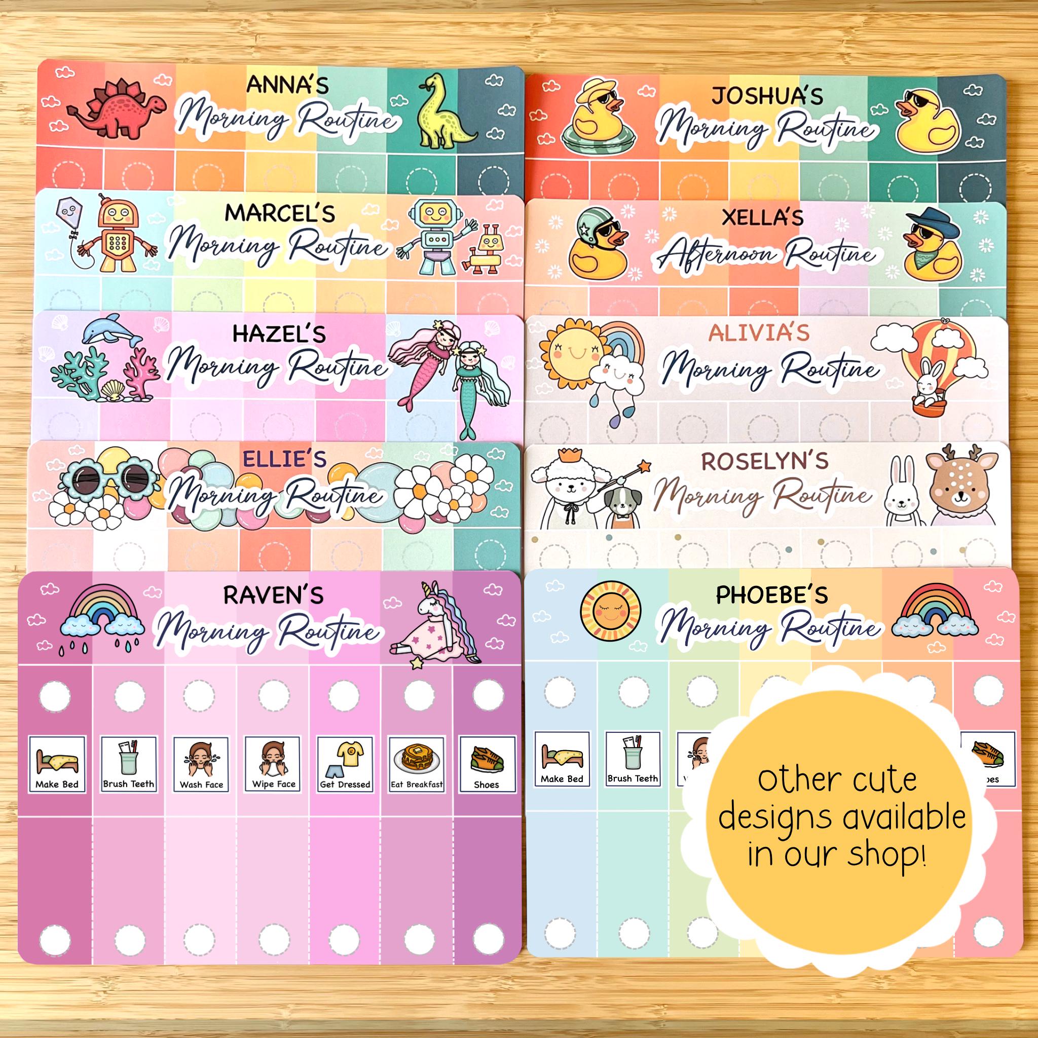 Toddler Routine Chart: Visual Schedule, Chore Chart (digital Download ...