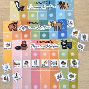 Morning, Afternoon & Evening Routine Chart, Planning Toddler Bedtime ...