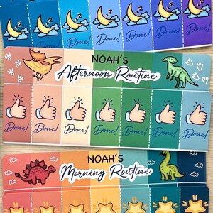 Morning, Afternoon & Evening Routine Chart, Planning Toddler Bedtime ...