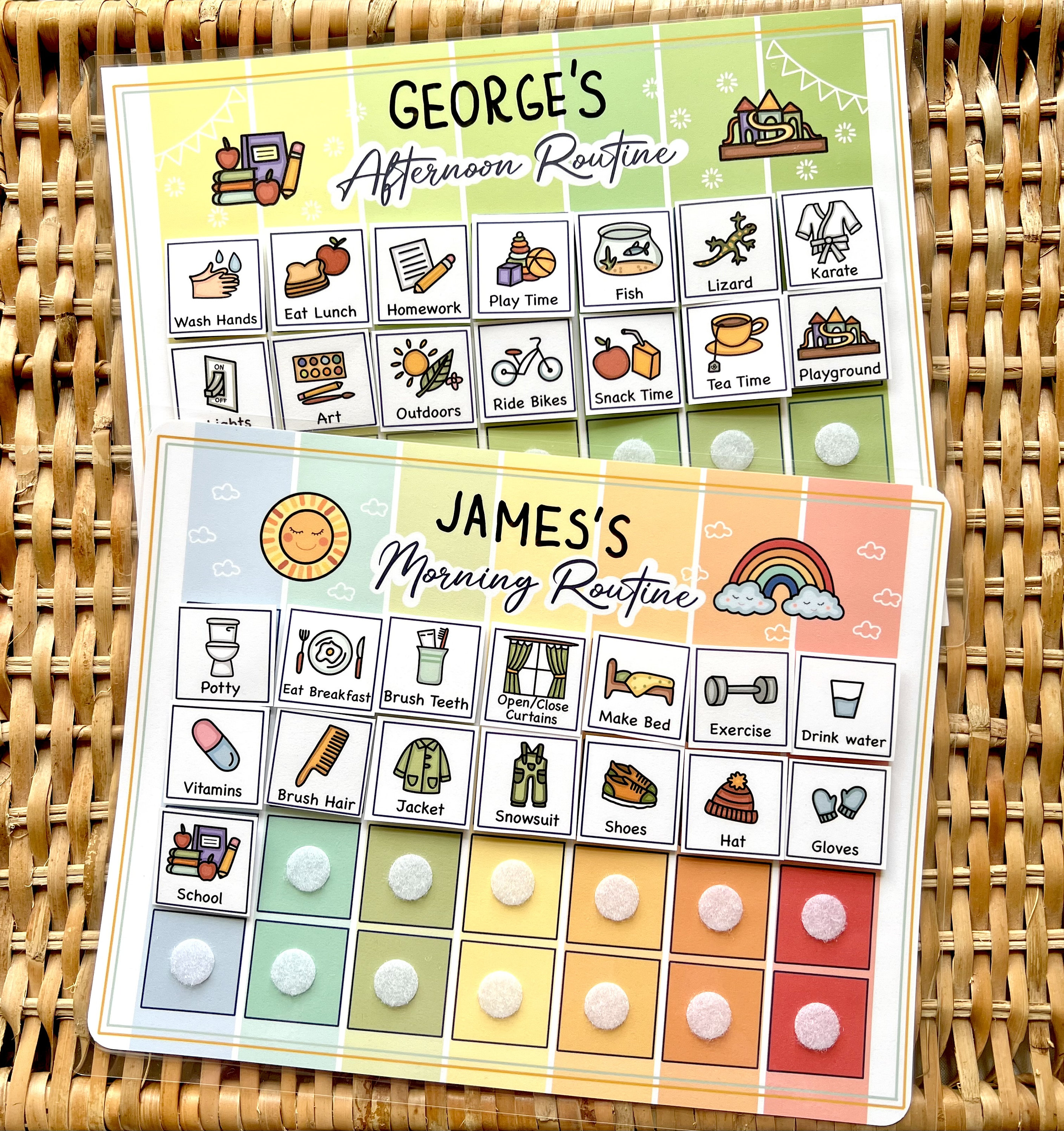 Toddler Routine Chart: Daily Visual Schedule, Montessori Chore Chart ...