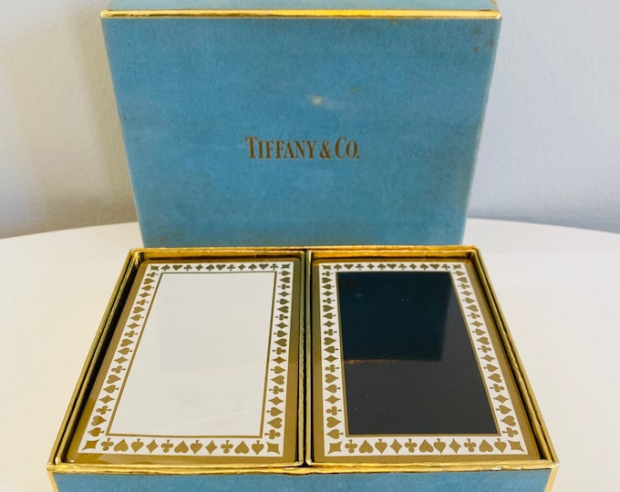 Vintage Tiffany & Co. Playing Cards in Box, Two Unopened Decks of Cards ...
