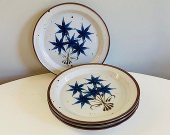 Dansk Wildflower Dinner Plates, Set of 3, Nils Refsgaard Design, Danish ...