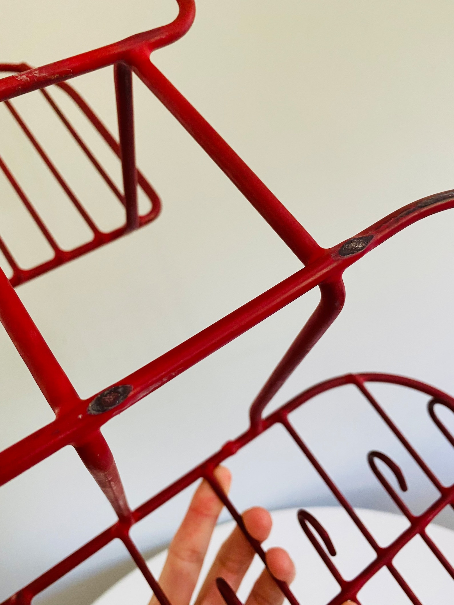 Vintage Red Dish Rack Retro Red Storage Shelf Dish Rack - Etsy