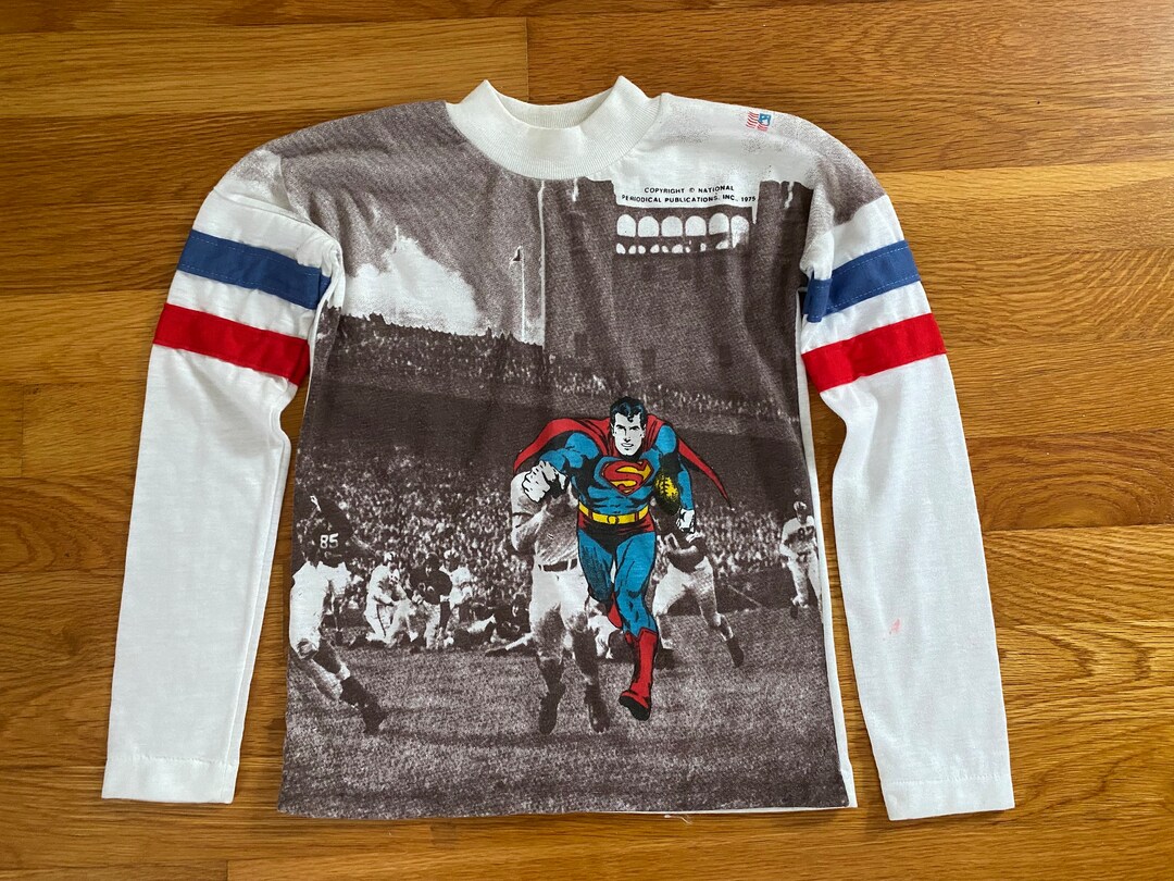 Vintage Rob Roy Superman Football Photo Print Shirt, Youth Size 7 Shirt ...
