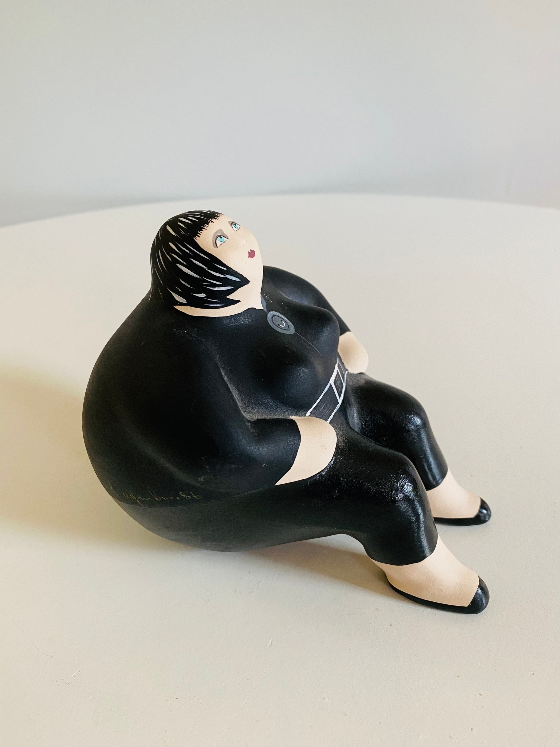 Vintage L'aquilone Italy Fat Woman Figurine Italian Lady - Etsy