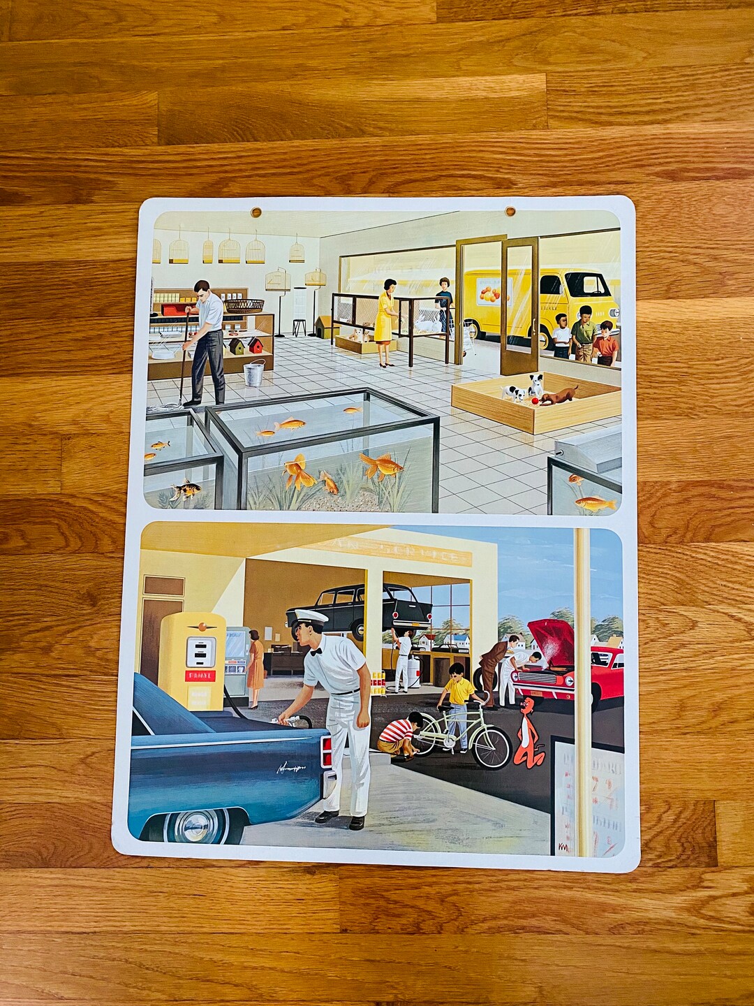 Vtg Dandy Dog's Early Learning Chart Hermese Roberts, 1966, What Kinds ...