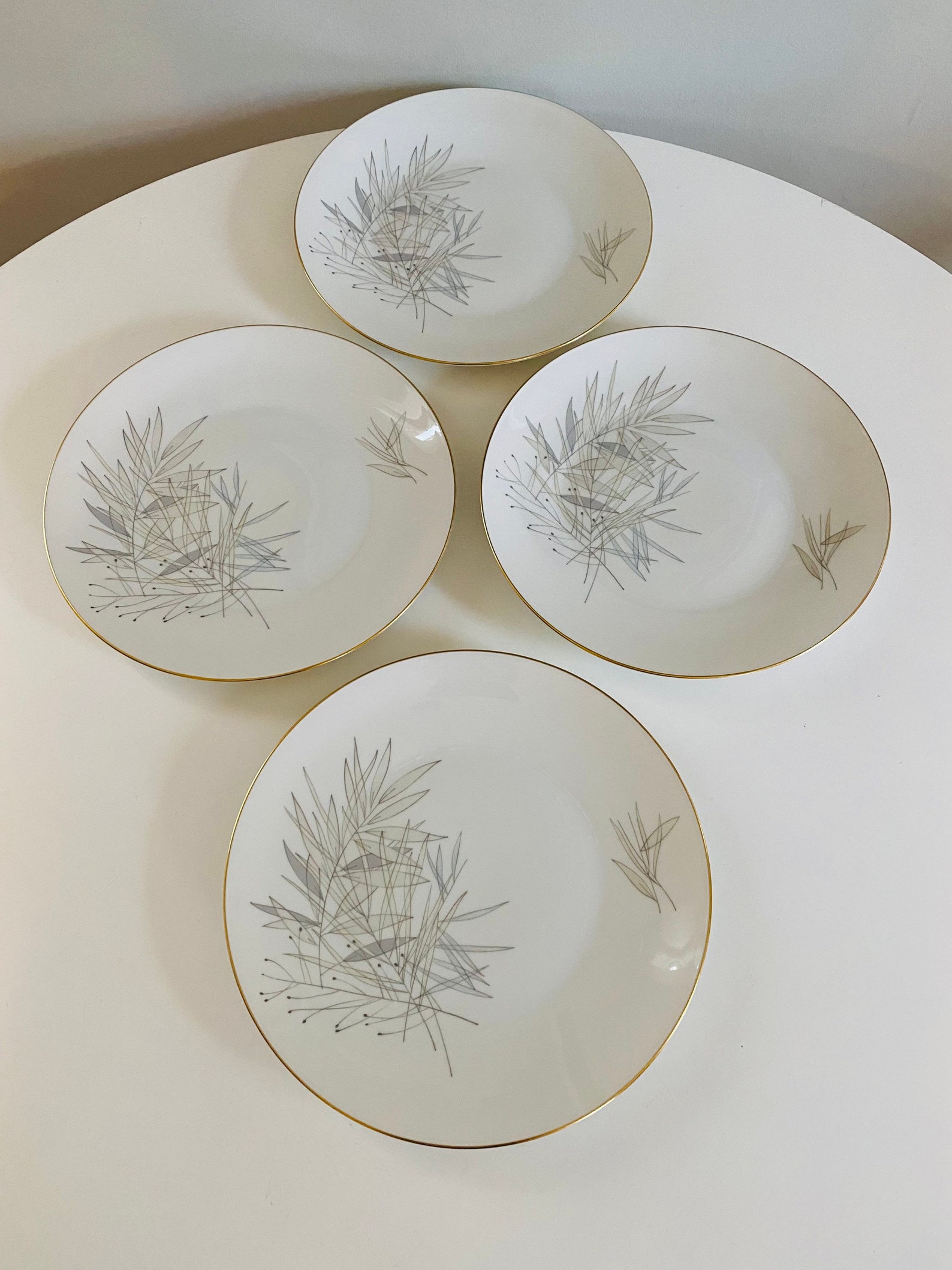 Vintage Rosenthal Grasses Dinner Plates Set of 4 Mid - Etsy