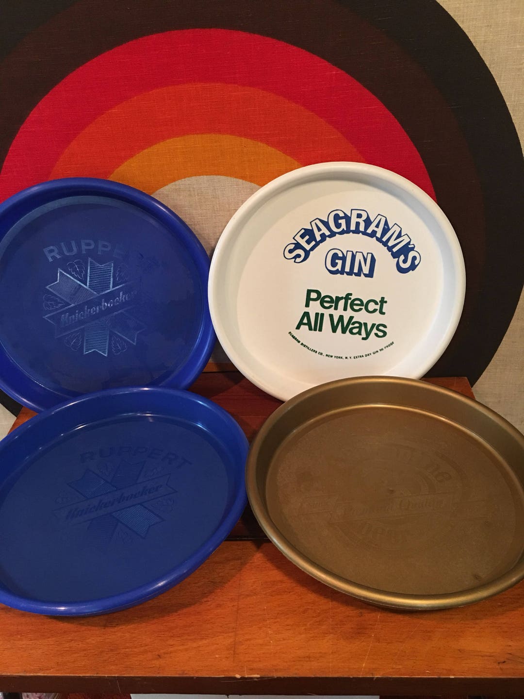 Vintage Beer Tray, Plastic Drink Serving Tray, Ballantine Beer, Ruppert ...