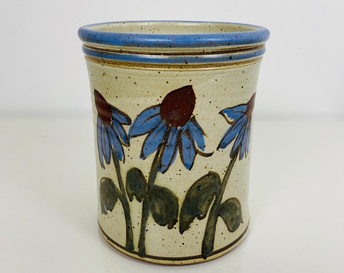 Vintage Bob Anderson Pella Iowa Studio Pottery Vase / Utensil Holder ...