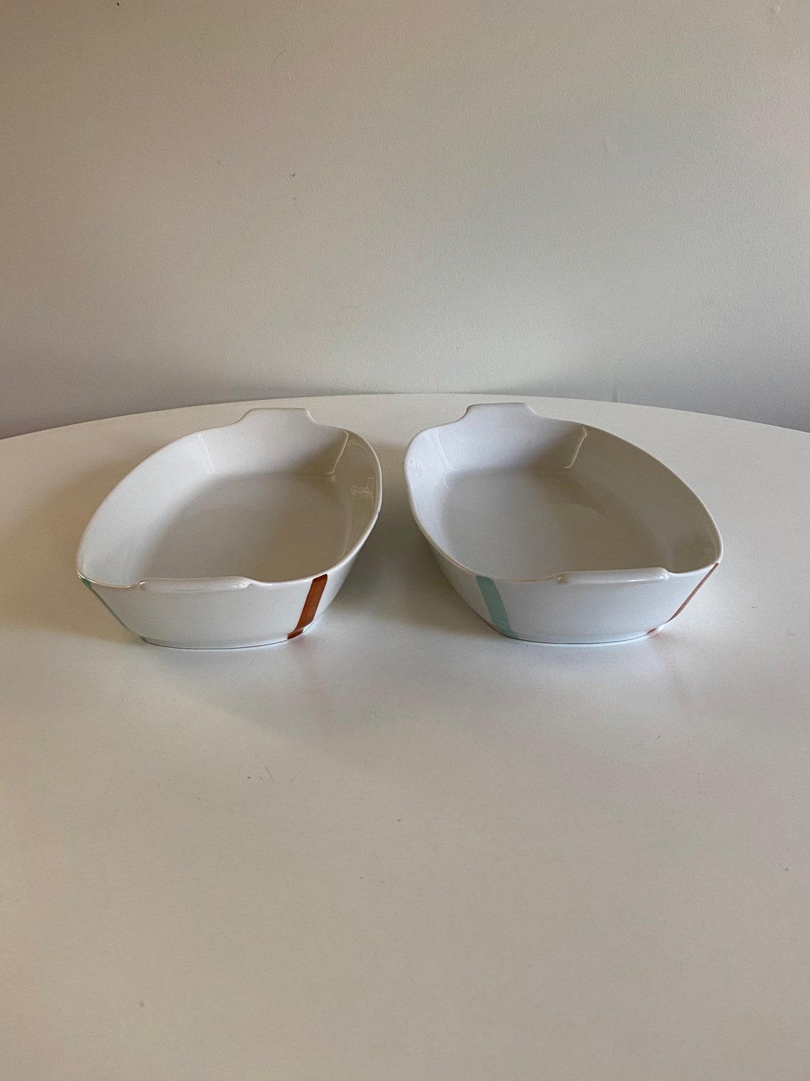 Vintage De Sphinx Parafeu Striped Ceramic Dish Oval Baking - Etsy