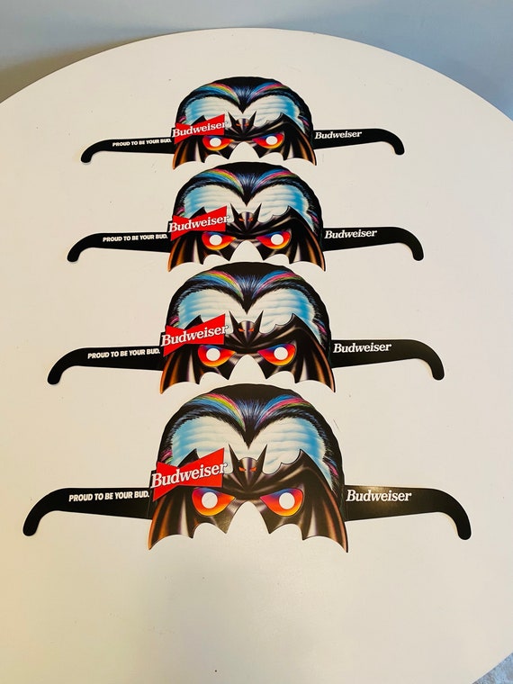 Vintage Budweiser Dracula Halloween Masks, Set of 4, … - Gem
