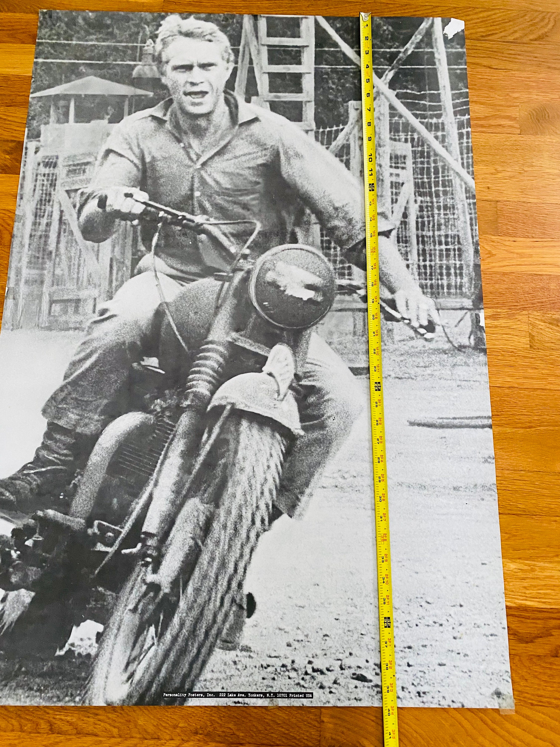 Steve Mcqueen Motorcycle Poster