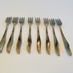 Vintage Mar-crest Citation Stainless Steel Cocktail Forks, Set of 8 ...
