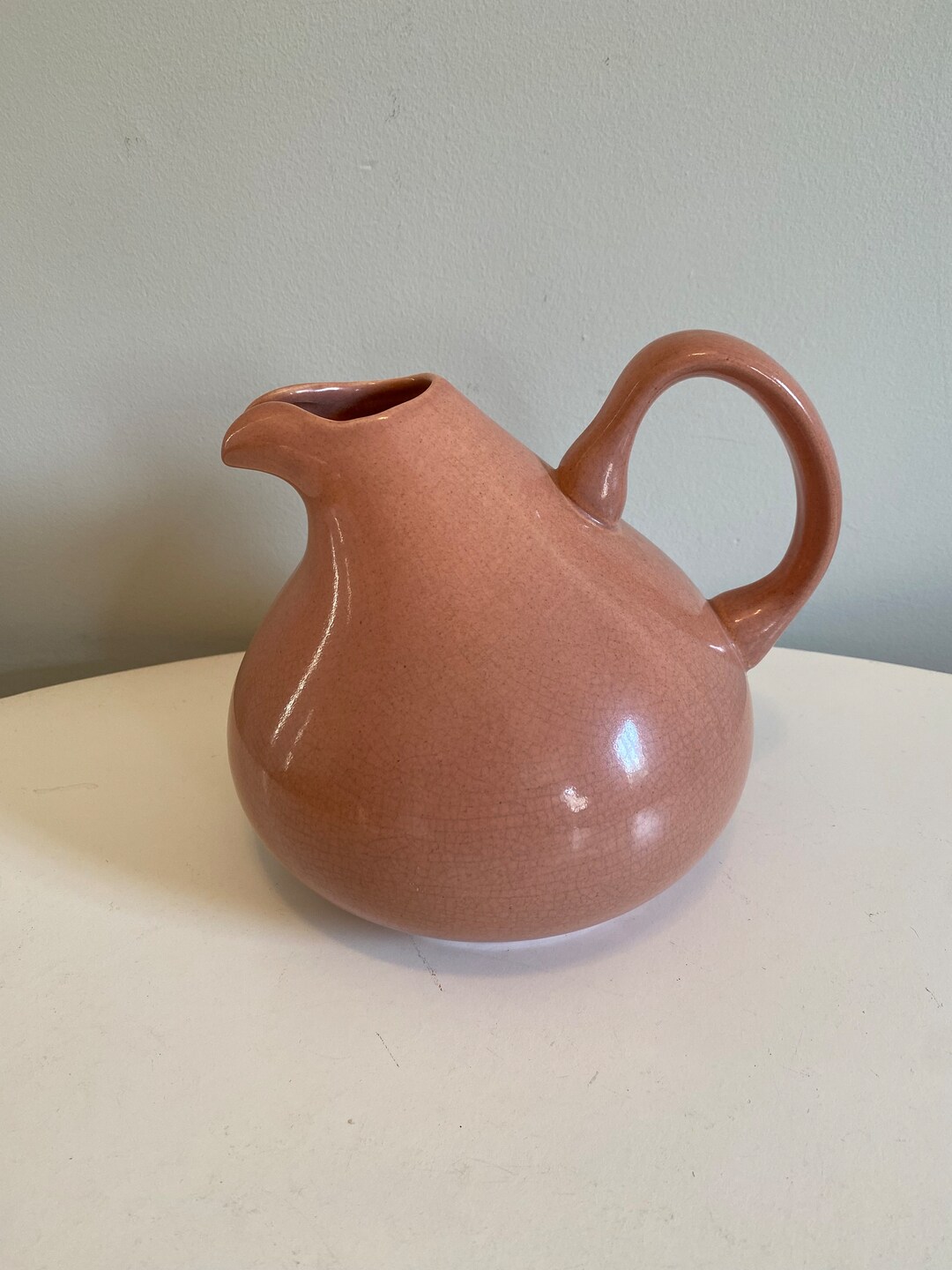 Vintage Russel Wright American Modern Coral Carafe, Pitcher, Coral Pink ...