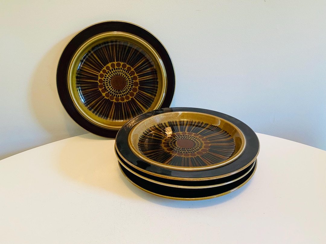 Arabia Finland Kosmos 10" Dinner Plates, Set of 4, Arabia Dinner Plates ...