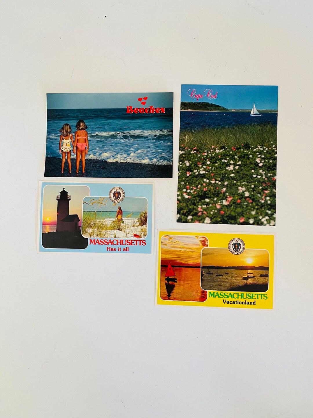 Vintage Cape Cod Postcards, Set of 4, 1970s 1980s Cape Cod Souvenir ...