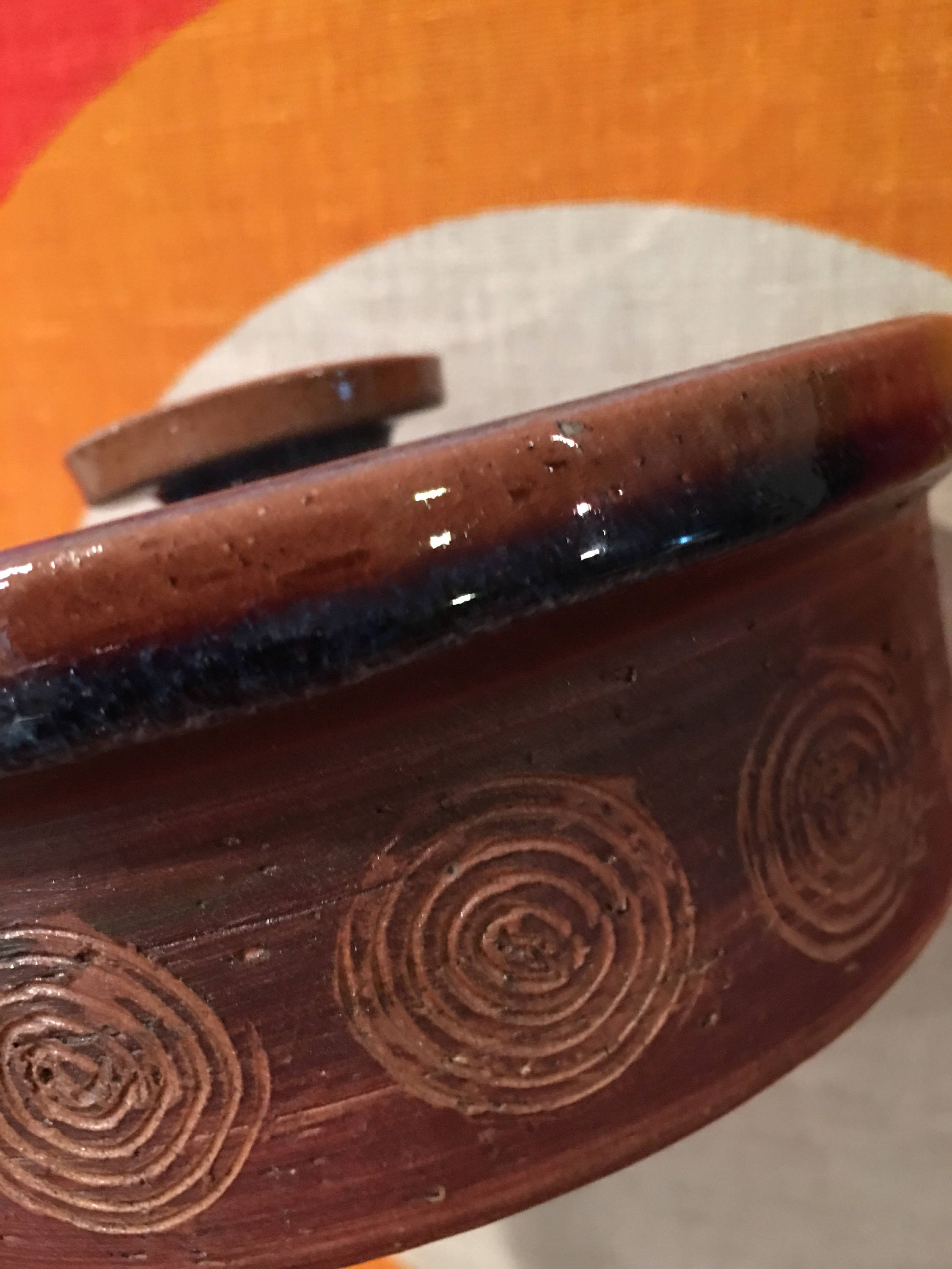 Vintage Danish Modern Studio Pottery Bowl with Lid Concentric | Etsy