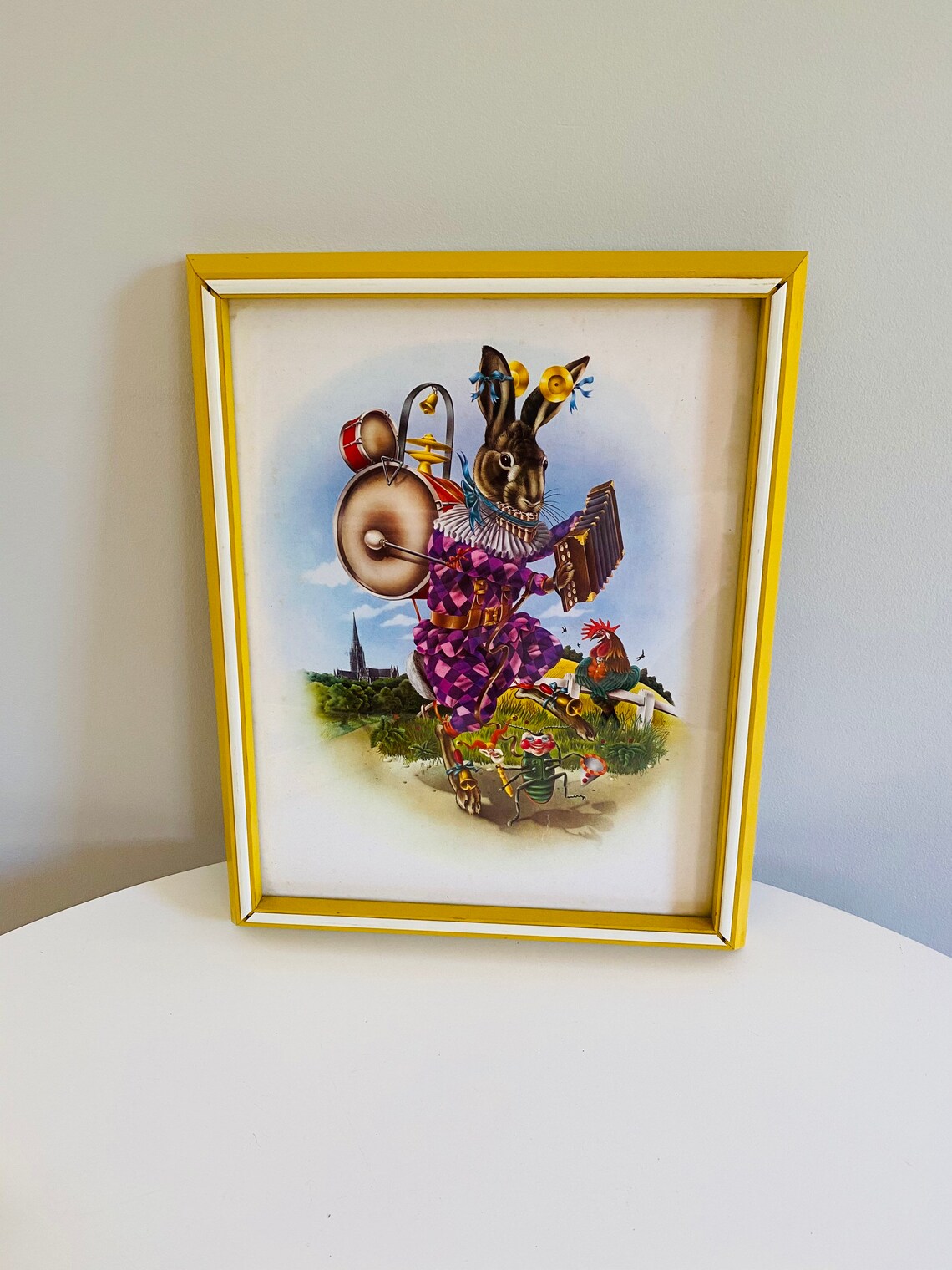 Vintage Nursery Wall Décor Sir Maximus Mouse & Harlequin - Etsy