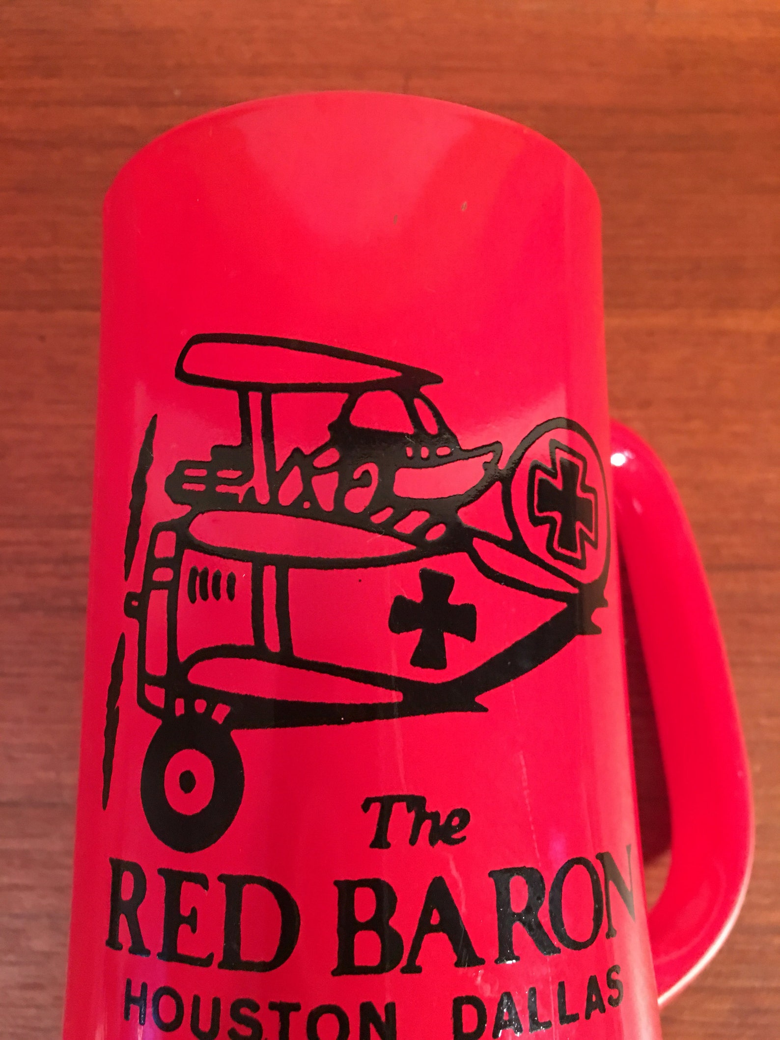 Vintage the Red Baron Glass Beer Stein Red Baron Houston | Etsy