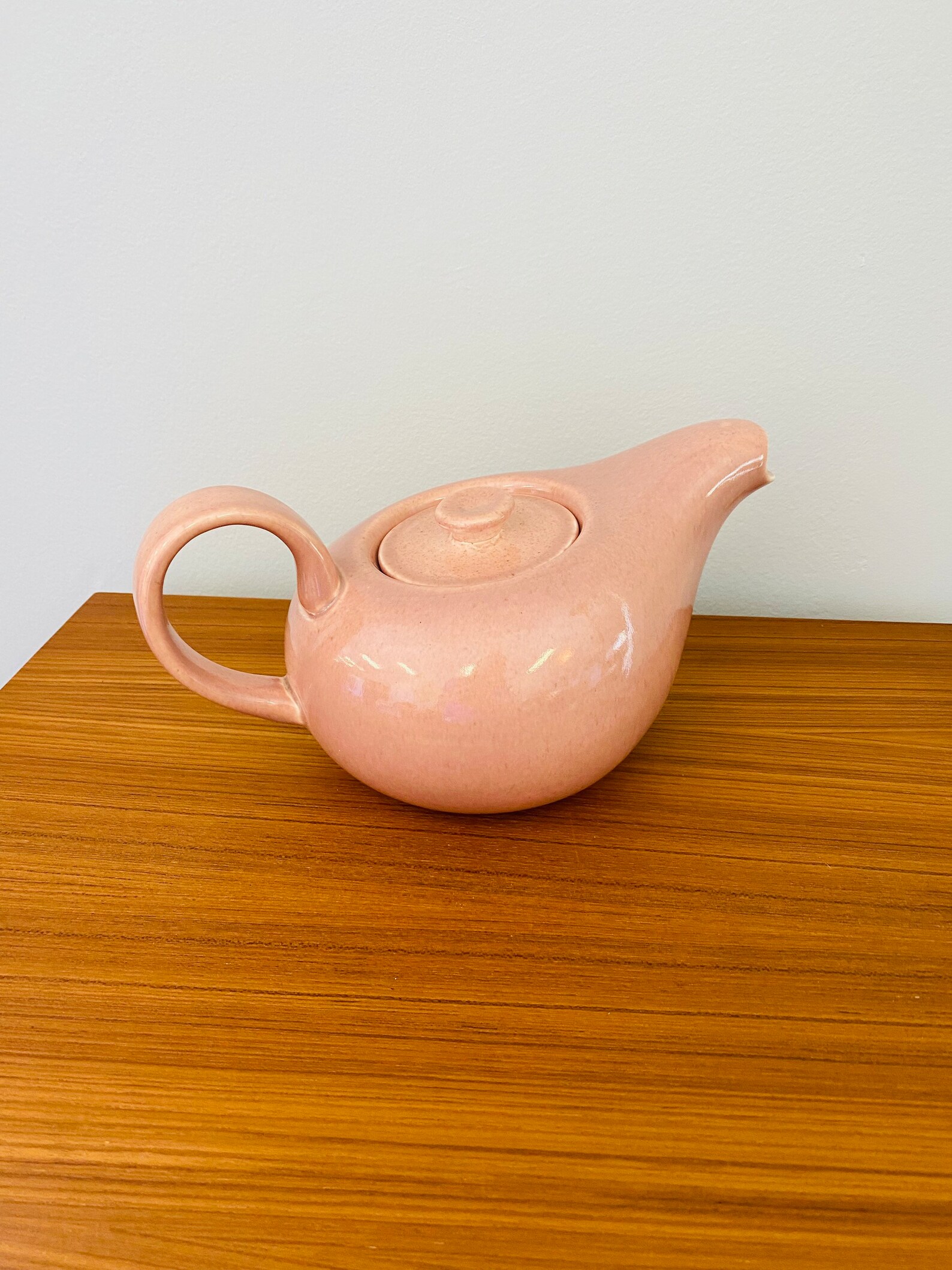 Vintage Russel Wright American Modern Coral Teapot - Etsy