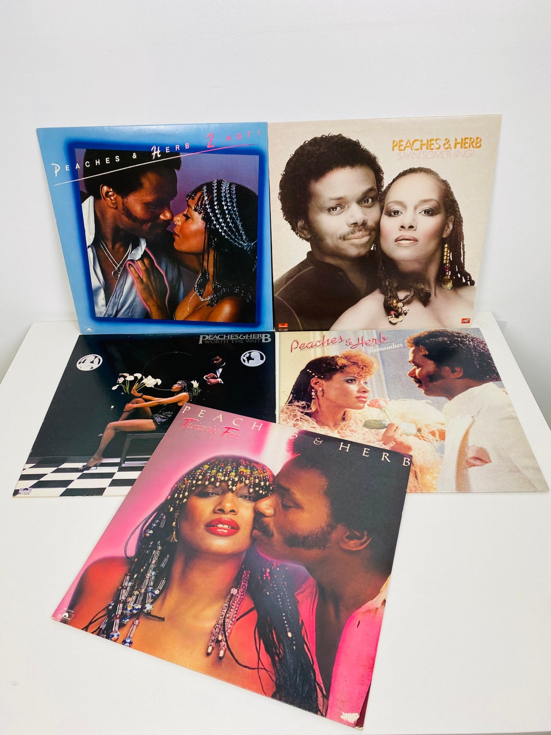 Lot of 5 Peaches and Herb Vinyl Records Disco / Soul / R&B Record ...