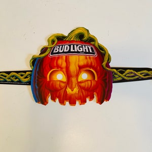 Vintage Halloween Masks, Set of 4, 1990s Budweiser and Bud Light ...