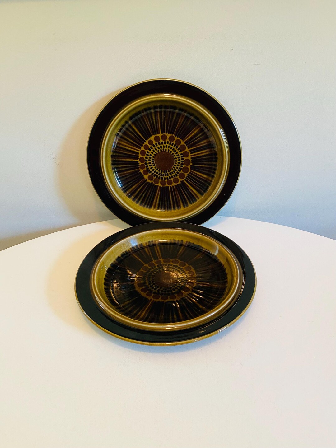 Arabia Finland Kosmos 10" Dinner Plates, Set of 2, Arabia Dinner Plates ...