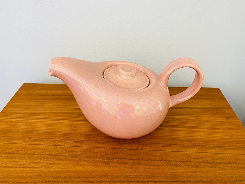Vintage Russel Wright American Modern Coral Teapot - Etsy