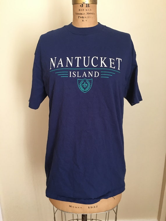 Vintage Nantucket T-Shirt, Nantucket Island Tee, Blue… - Gem