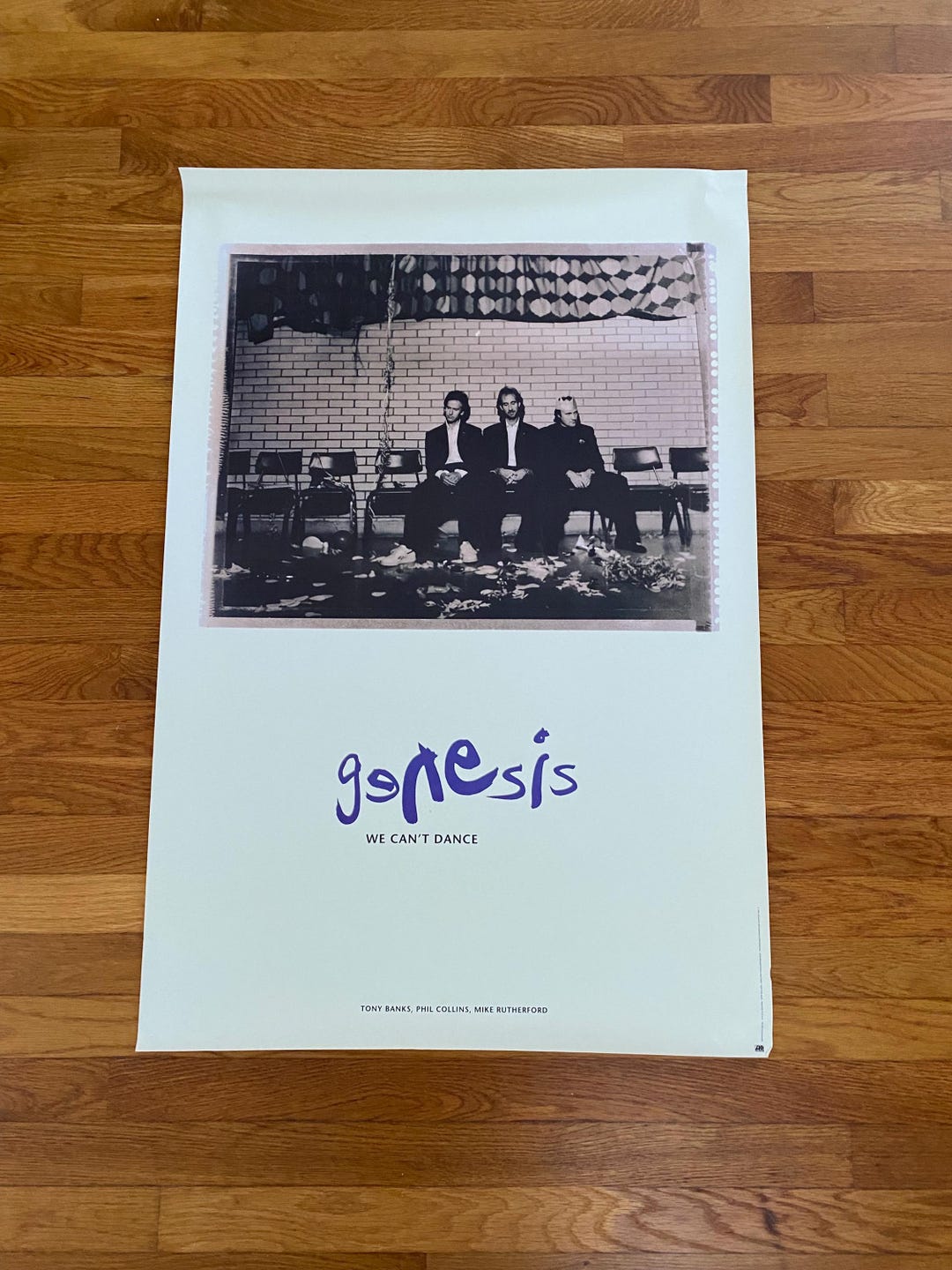 Genesis We Can't Dance Original Promo Poster, Phil Collins, 1991, 36x24 ...