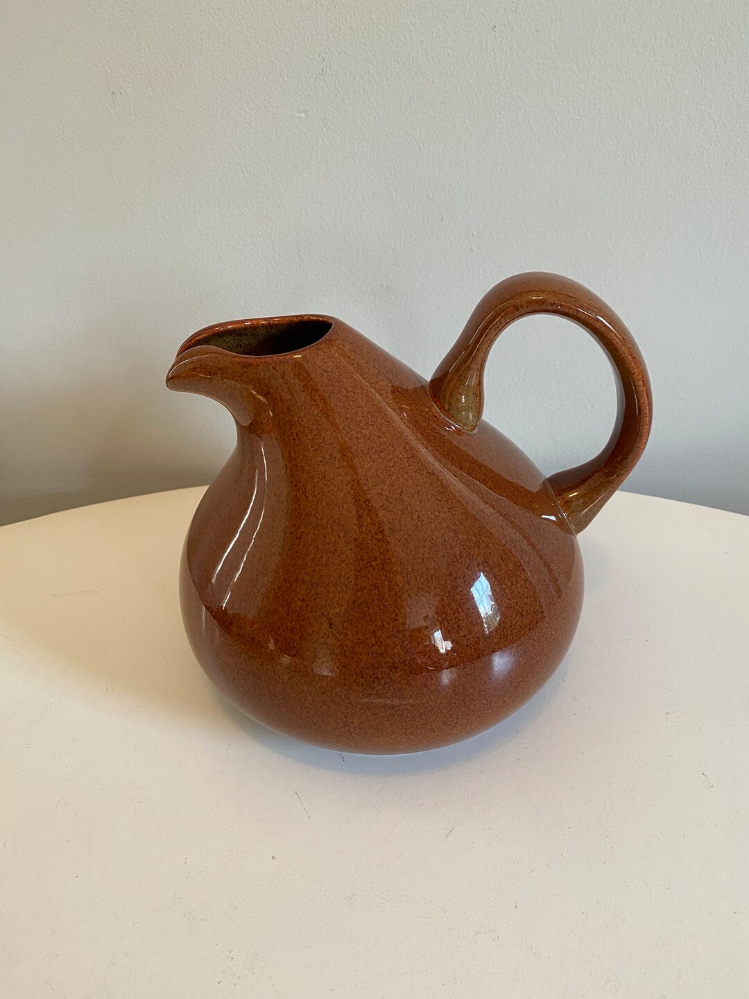 Vintage Russel Wright American Modern Brown Carafe, Pitcher, Mid ...