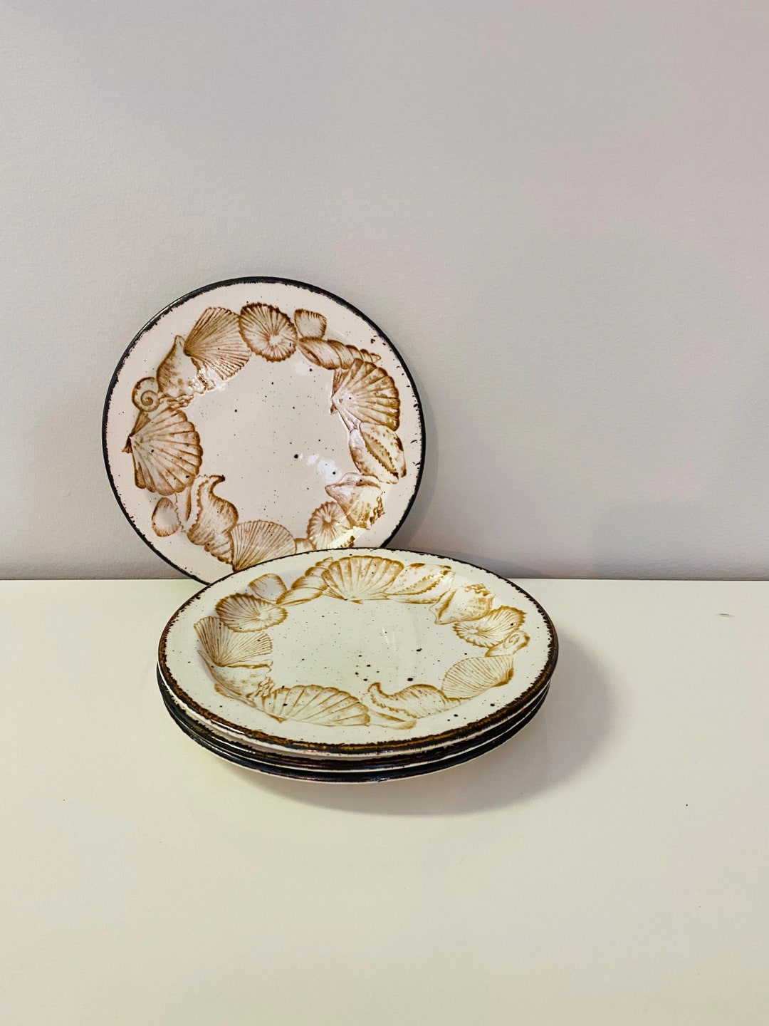 Vintage Stonehenge Midwinter Seascape 7 Salad Plates, Set of 4, Mid ...