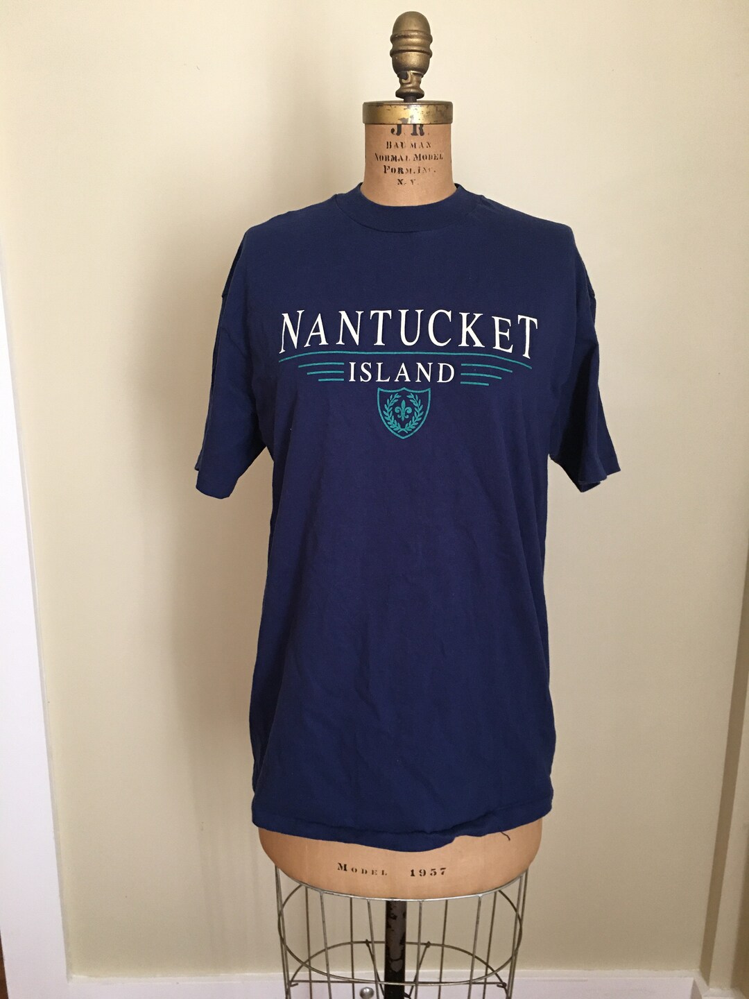 Vintage Nantucket T-shirt, Nantucket Island Tee, Blue Vintage Tee Shirt ...