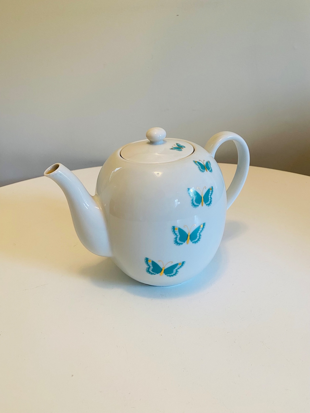 Vintage Jean Luce Blue Butterfly, Teapot, Arzberg Germany, Mid Century ...