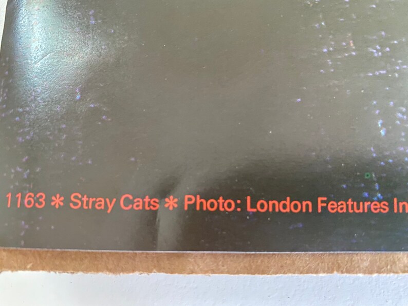 Vintage Stray Cats Poster New Old Stock Poster Original - Etsy