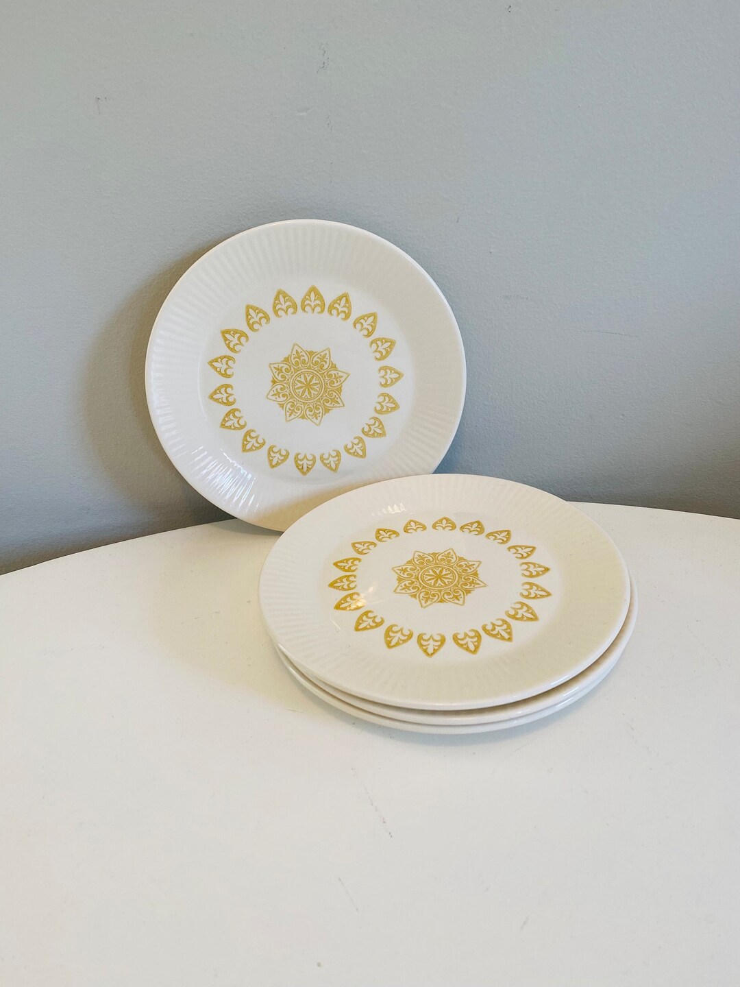 Homer Laughlin Sheffield Serenade Bread Plates, Set of 4, Sheffield ...