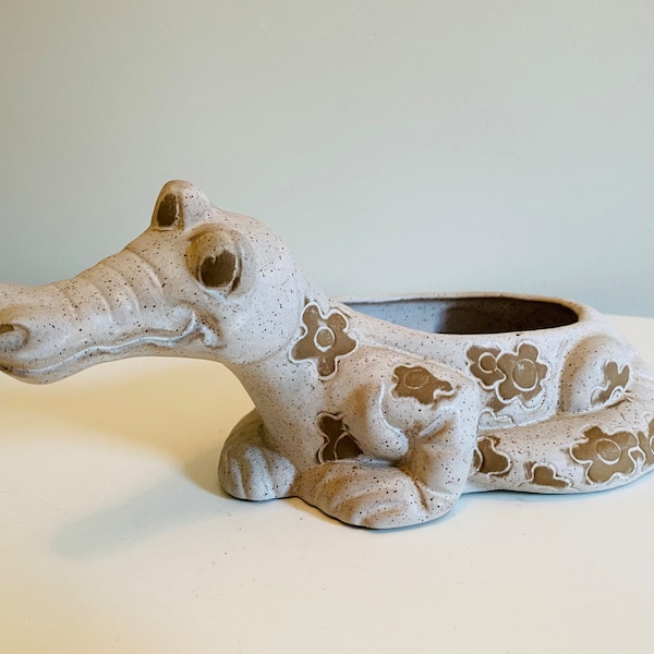 Alligator Planter - Etsy