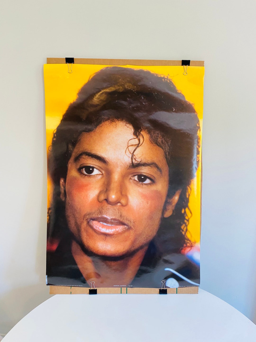 Vintage Michael Jackson Poster, New Old Stock, Anabas Poster, Michael ...