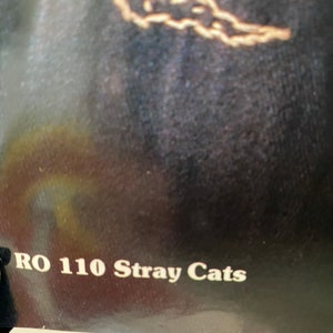 Vintage Stray Cats Poster, New Old Stock Poster, Original Stray Cats ...
