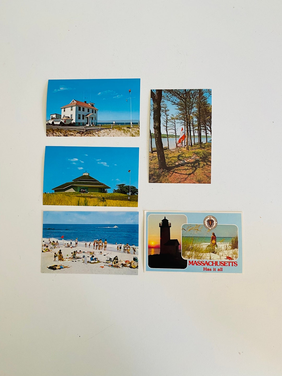 Vintage Cape Cod Postcards, Set of 5, 1970s 1980s Cape Cod Souvenir ...