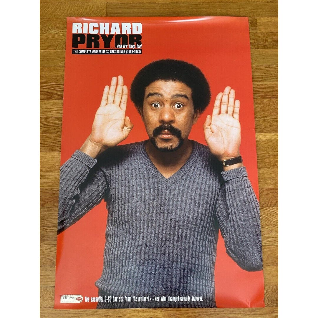 Richard Pryor and It's Deep, Too! Record Store Promo Poster 24x36 Never ...