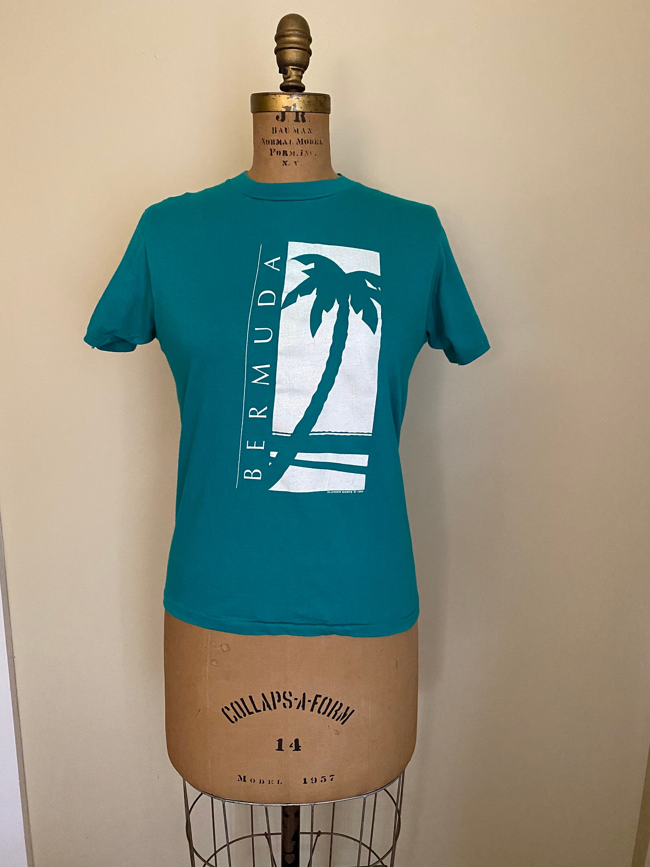 Vintage Bermuda T-shirt, 1980s Bermuda Souvenir Tee, S / XS Souvenir ...