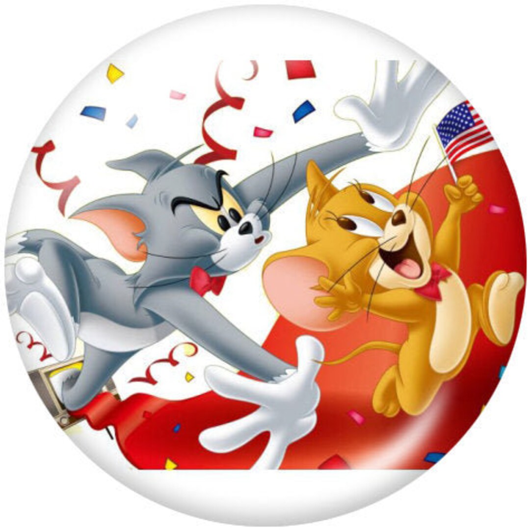 Tom & Jerry 20mm Glass Snap - Etsy