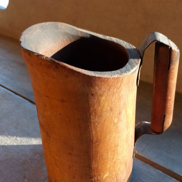 Wood Handle Pitcher - Etsy