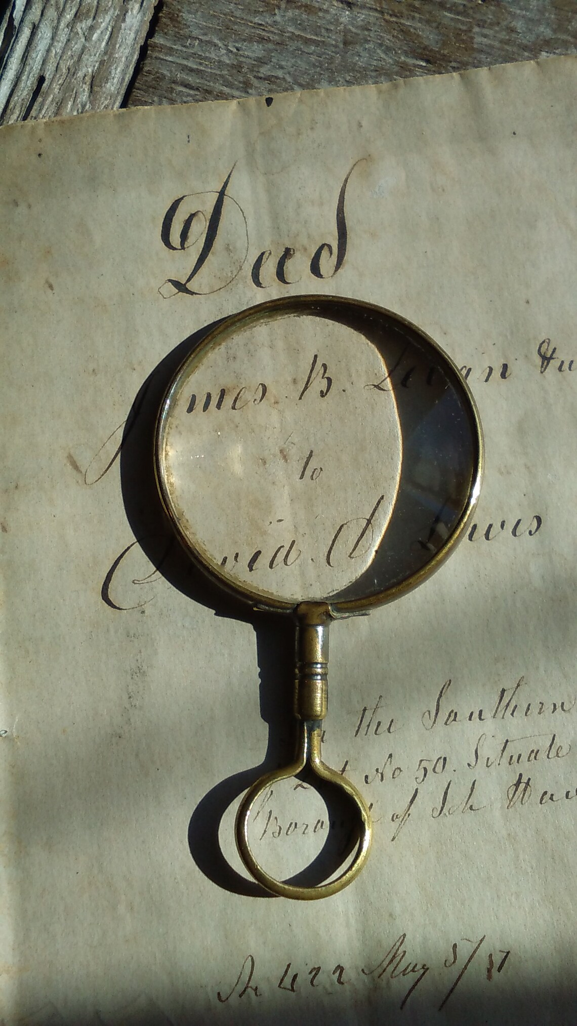 Early 19th Century Brass Quizzing Glass/magnifier With | Etsy