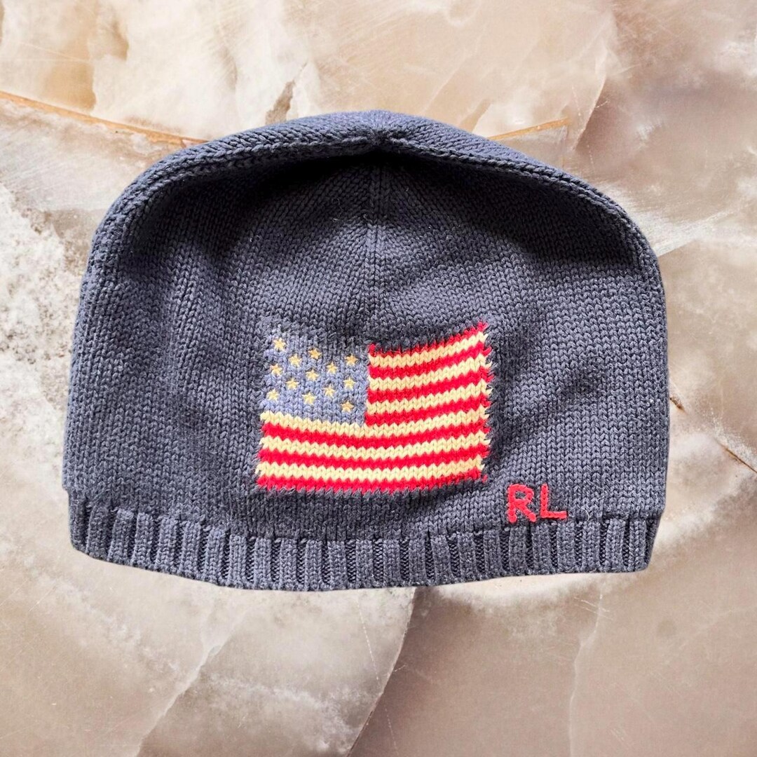 Polo Ralph Lauren USA RL Knitted Hat Beanie - Etsy