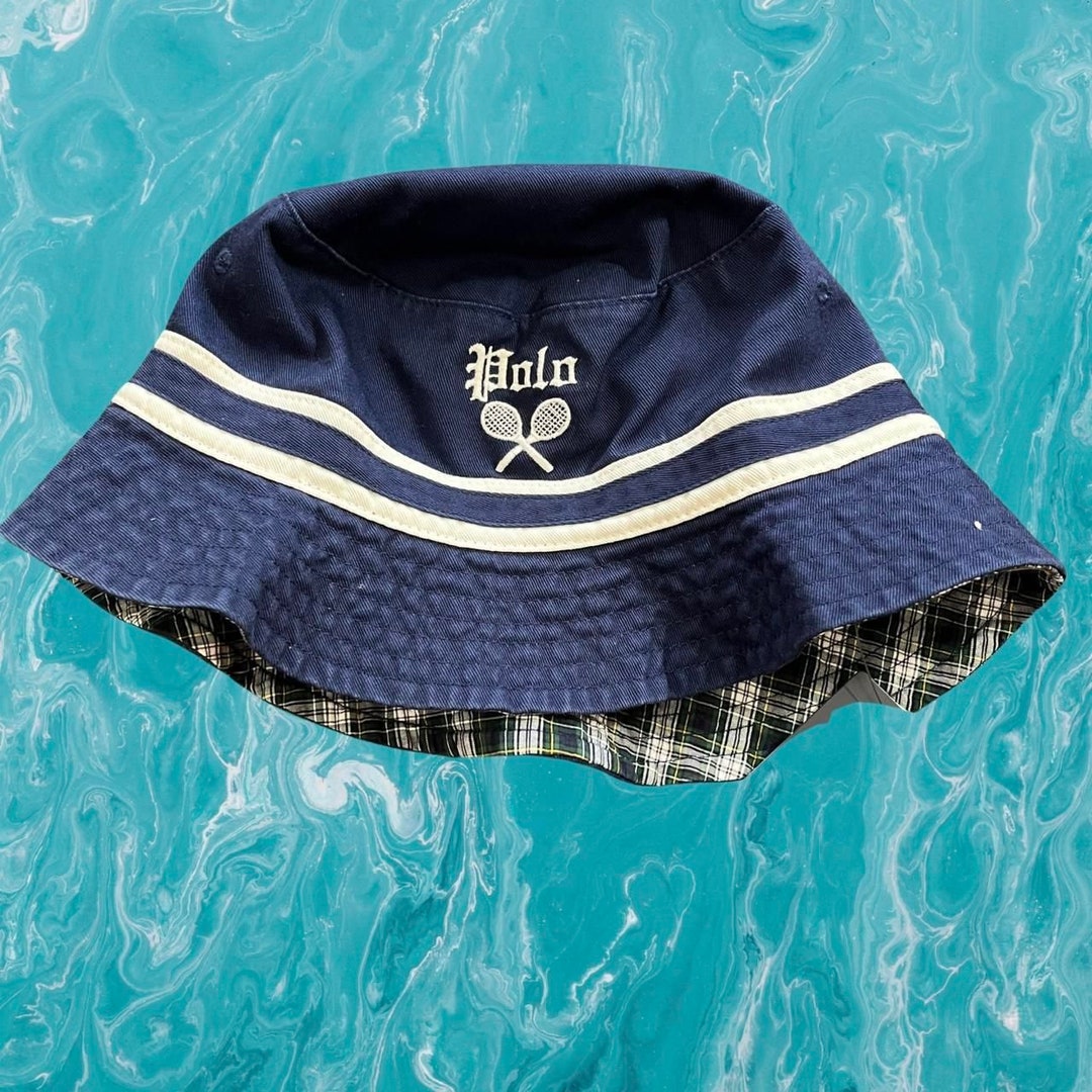 NWT Polo Ralph Lauren Tennis Rackets Reversible Bucket Hat - Etsy