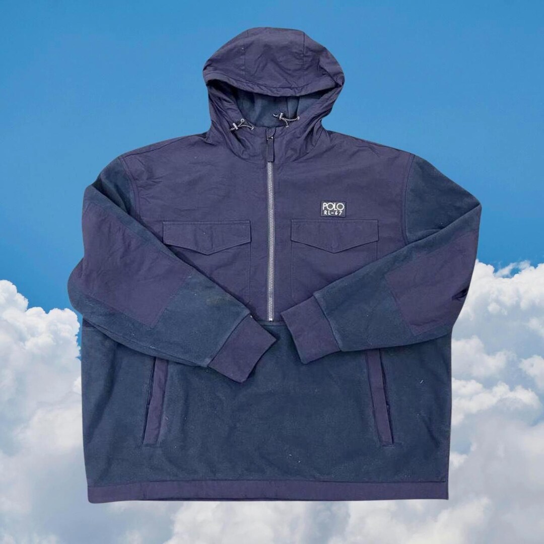 Polo Ralph Lauren RL-67 Hybrid Fleece/windbreaker Jacket - Etsy