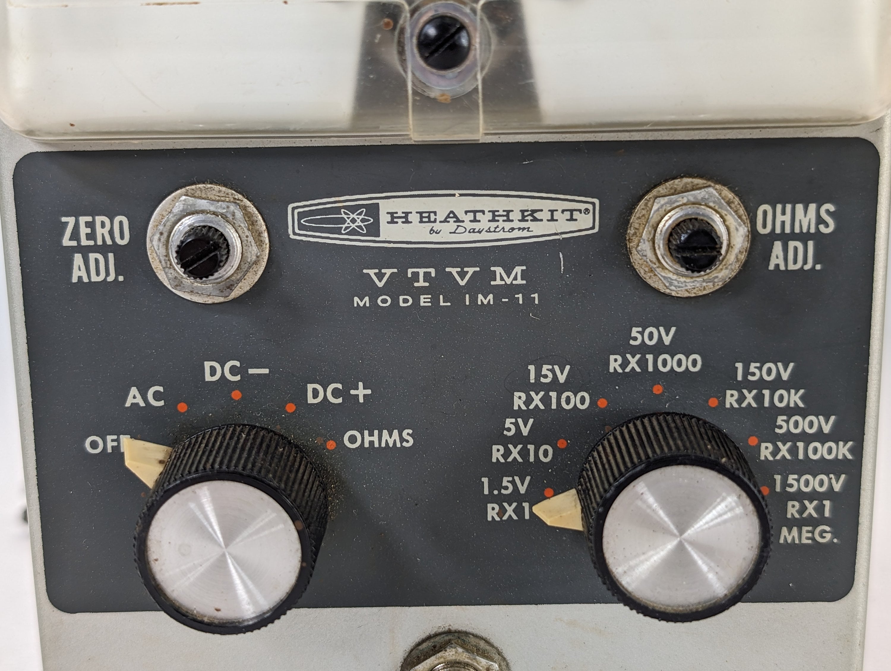 Vintage Heathkit VTVM Model IM-11 Vacuum Tube Volt Meter parts Only No ...